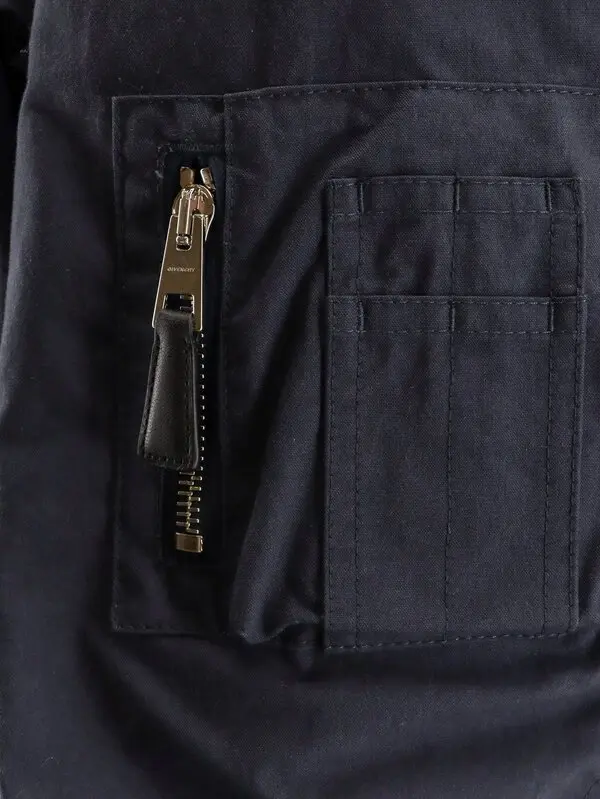Givenchy Cotton Blend Bomber Jacket - Blue