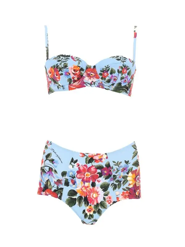 Dolce & Gabbana Printed Bikini Set - Multicolor