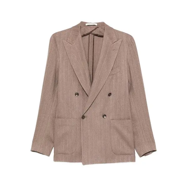 Tagliatore Double-breasted Blazer - Brown
