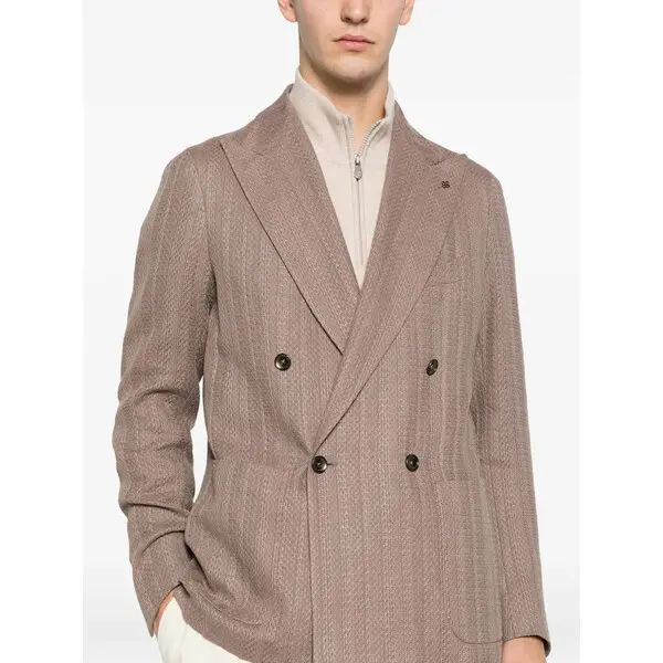 Tagliatore Double-breasted Blazer - Brown