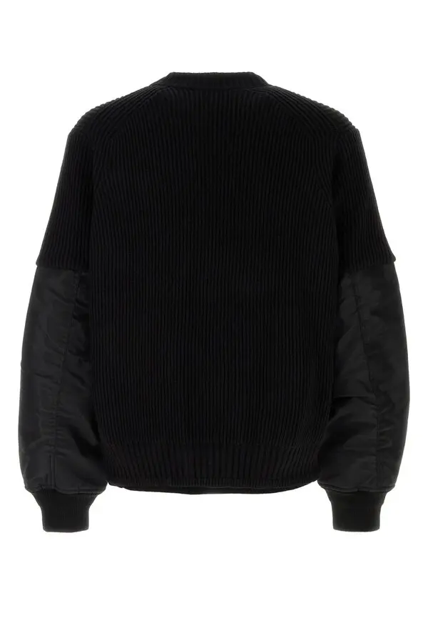Sacai Gonz" Multi-patch Nylon Twill X Knit Sweater