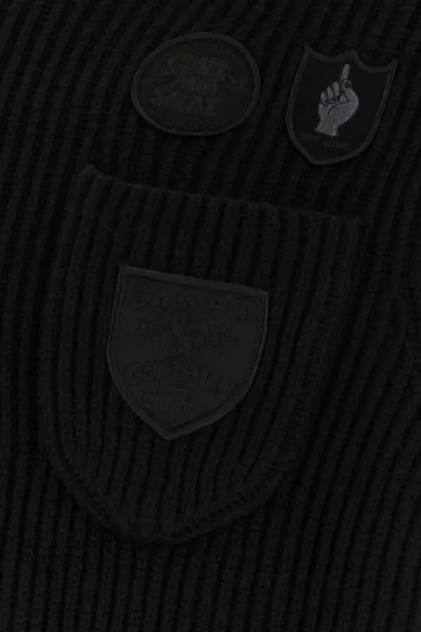 Sacai Gonz" Multi-patch Nylon Twill X Knit Sweater