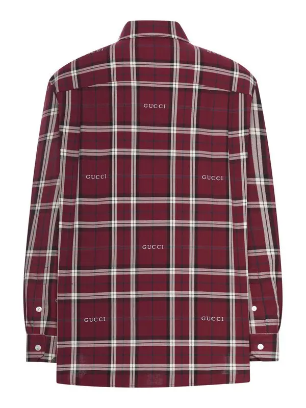 Gucci Jacquard Cotton Tartan Shirt