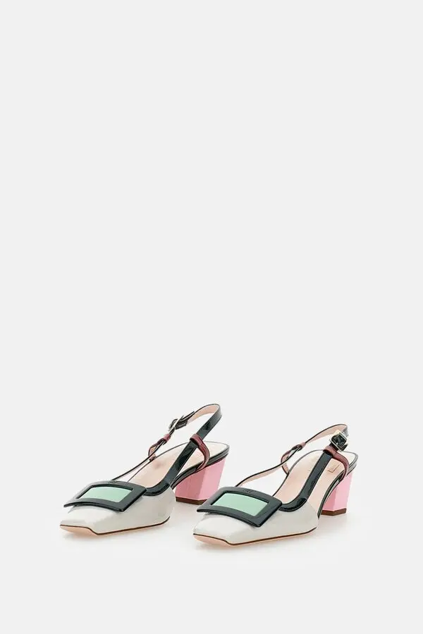 ROGER VIVIER Slingback Heels With Embellished Detail