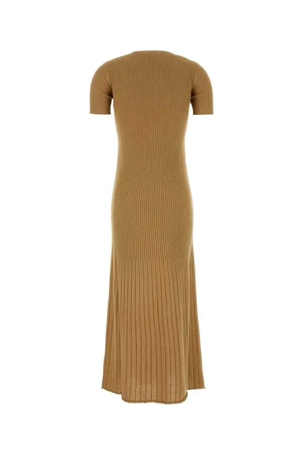 Max Mara Camel Silk Blend Europa Dress