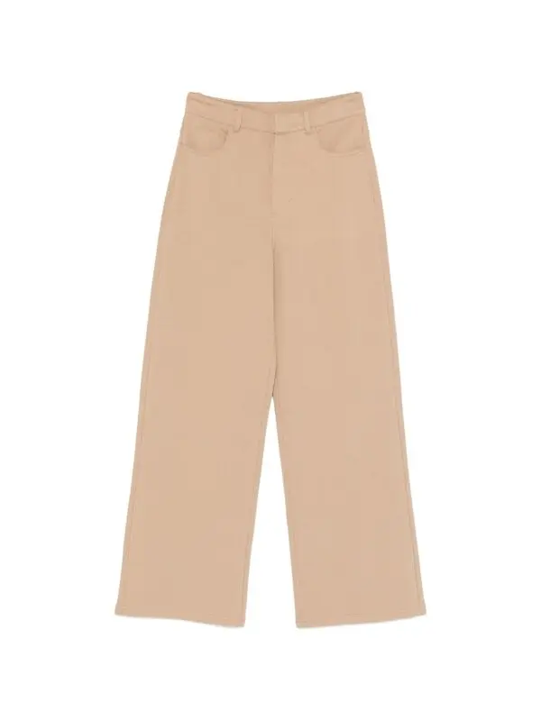 Max Mara Wide-leg Cotton Trousers - Multicolor