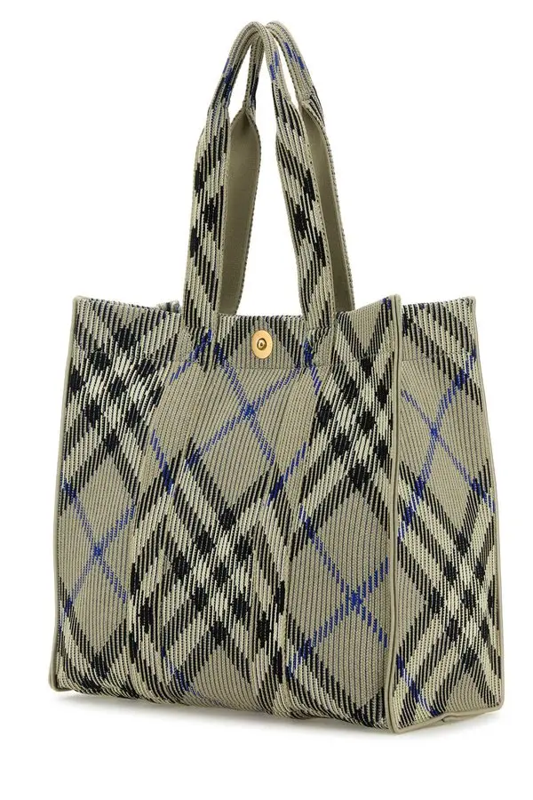 Burberry Ll Md Knit Tote Ch4 - Multicolor