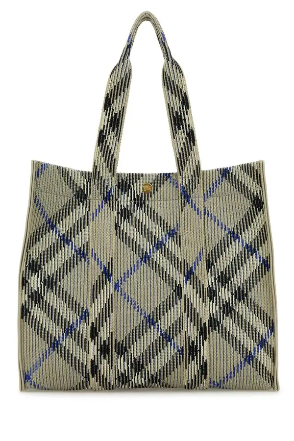 Burberry Ll Md Knit Tote Ch4 - Multicolor