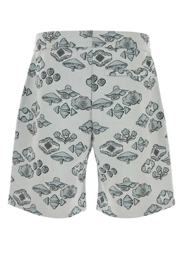 Casablanca Embroidered Stretch Jacquard Bermuda Shorts - Multicolor