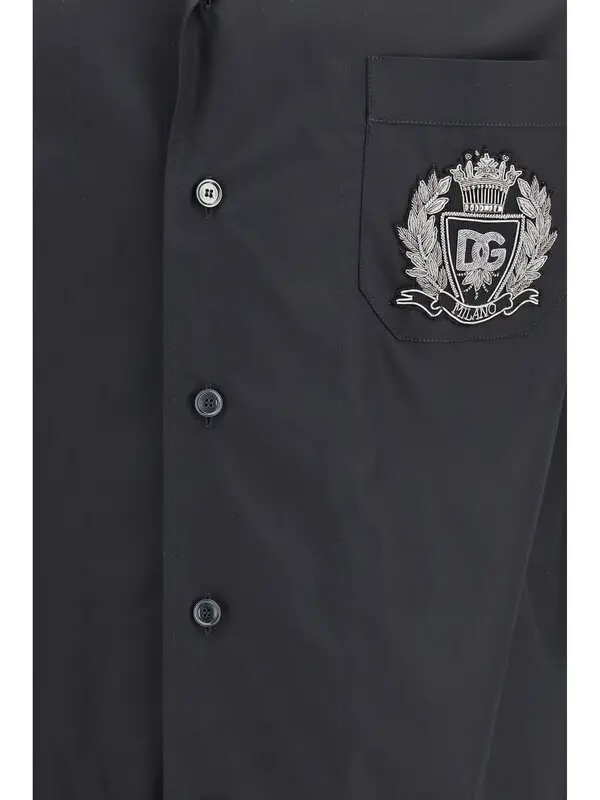 Dolce & Gabbana Hawaii Shirt In Cotton Poplin