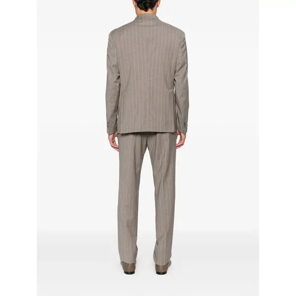Tagliatore Neutrals Suits Double Breasted Suits - Cream