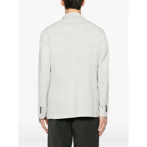 Tagliatore Double-breasted Peak Lapel Blazer - Gray