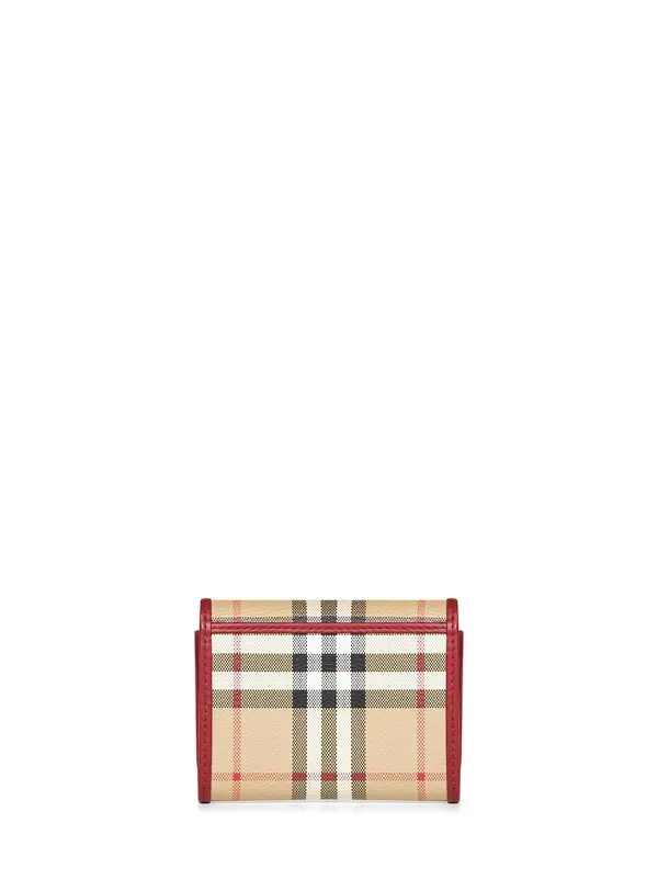 Burberry Archive Beige Small Check Folding Wallet - Multicolor