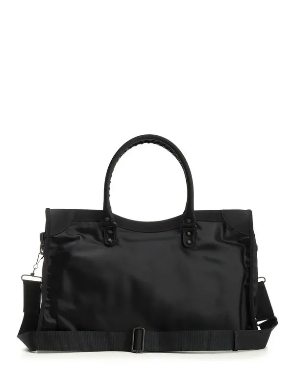 Balenciaga Le City Large Nylon Bag - Black