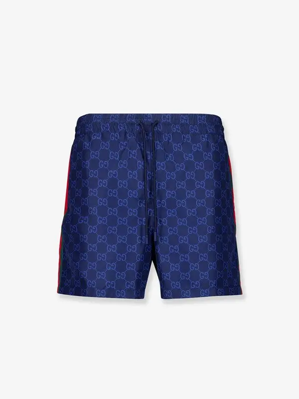 Gucci Gg Nylon Swim Trunks - Multicolor