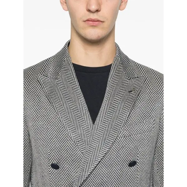 Tagliatore Double-breasted Blazer With Peak Lapels - Blue