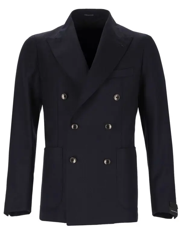 Tagliatore Montecarlo Double Breasted Jacket - Blue