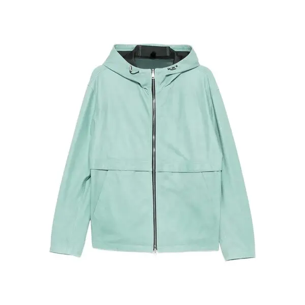 Tagliatore Hooded Leather Jacket
