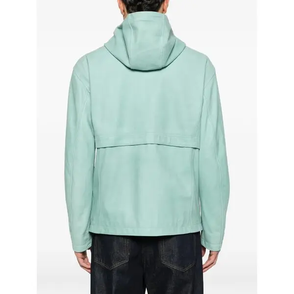 Tagliatore Hooded Leather Jacket