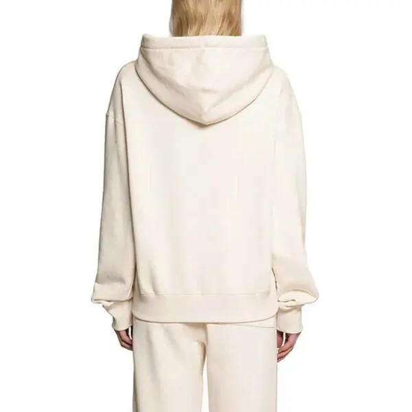 JIL SANDER Cotton Hooded Sweatshirt - White