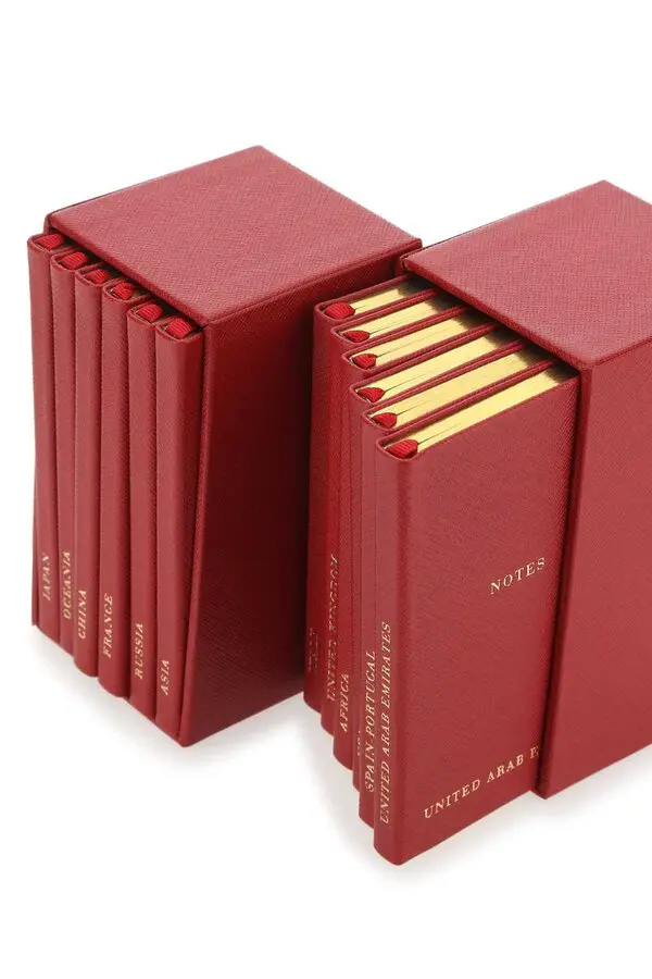 Prada Leather Notebook Set