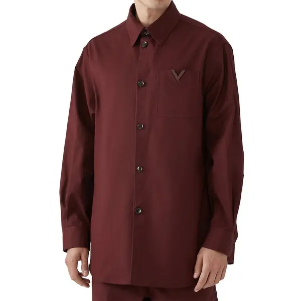 Valentino Garavani Cotton Shirt Jacket - Red