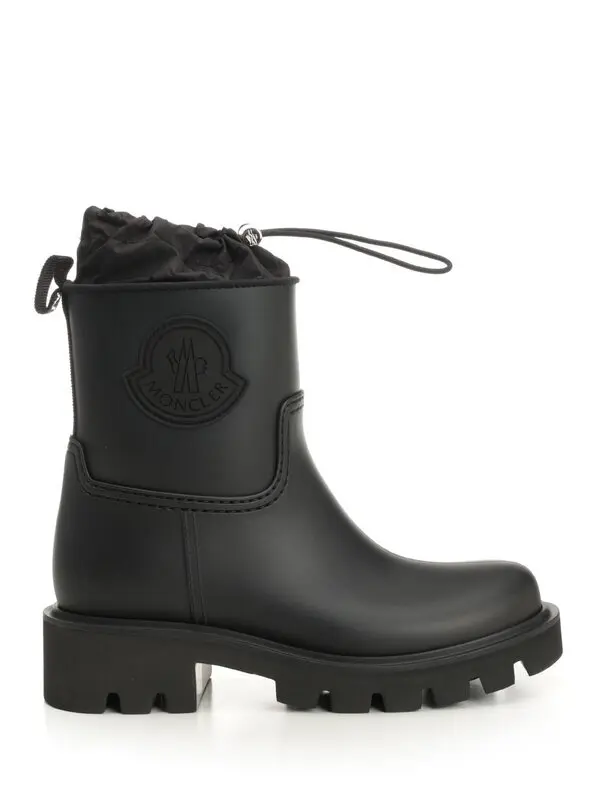 Moncler Kickstream Rubber Ankle Boots - Black
