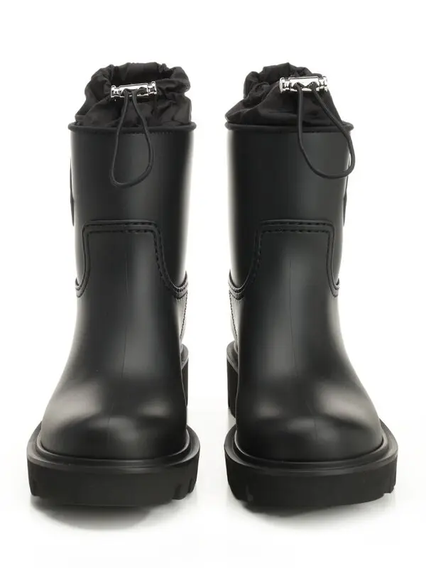 Moncler Kickstream Rubber Ankle Boots - Black