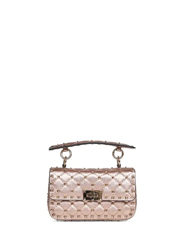 Valentino Garavani Rose Cannelle Rockstud Spike Small Crossbody Bag - Multicolor