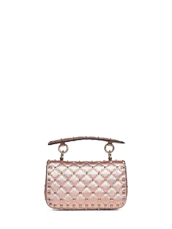 Valentino Garavani Rose Cannelle Rockstud Spike Small Crossbody Bag - Multicolor
