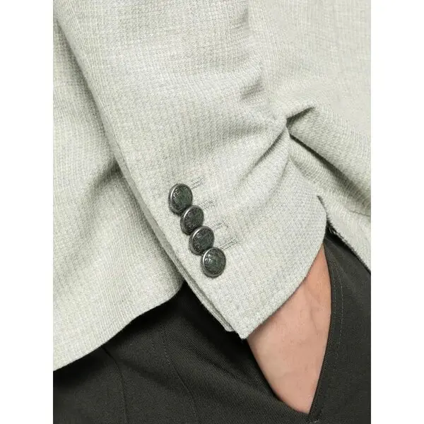 Tagliatore Pin Detail Cotton And Polyester Blazer