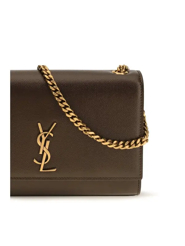 Saint Laurent Small Kate Shoulder Bag - Brown