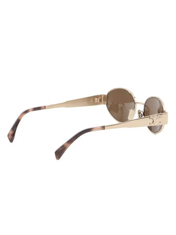 Celine Triomphe Metal 01 Oval Sunglasses - Multicolor