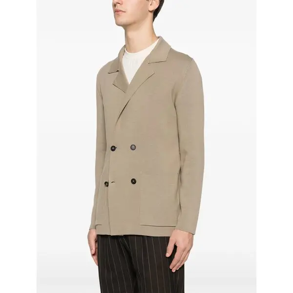 Tagliatore Textured Double-breasted Cardigan - Brown