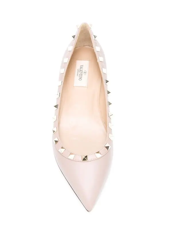 Valentino Garavani Rockstud Leather Ballet Flats - Multicolor