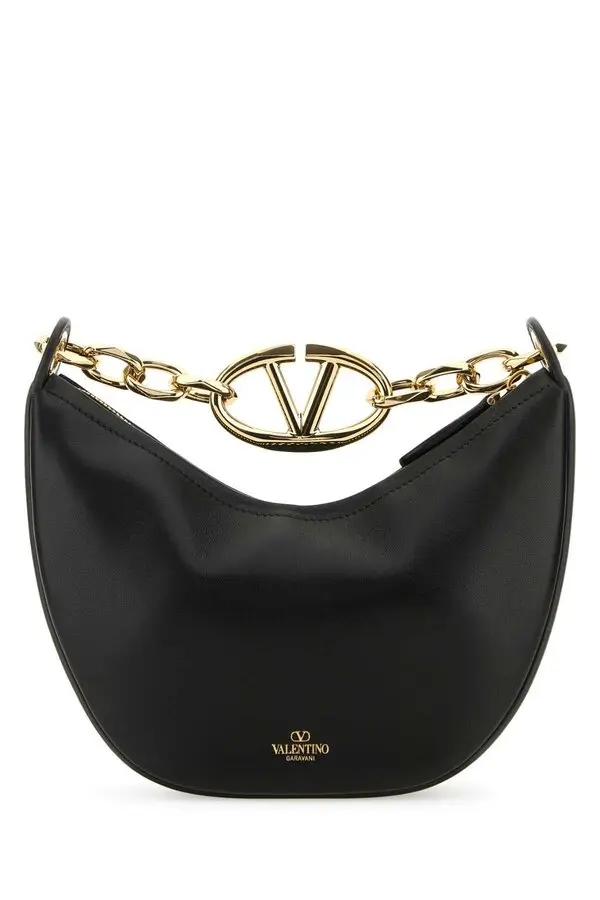 Valentino Garavani Vlogo Moon Hobo Handbag - Black