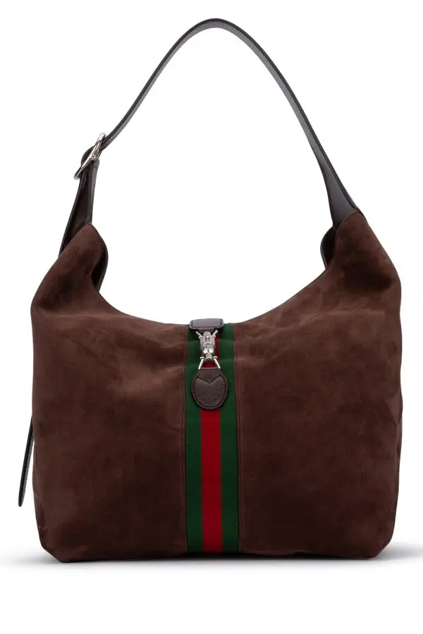 Gucci Borsa Suede Hobo Bag - Multicolor