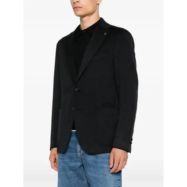 Tagliatore Light Check Pattern Two-button Blazer - Blue