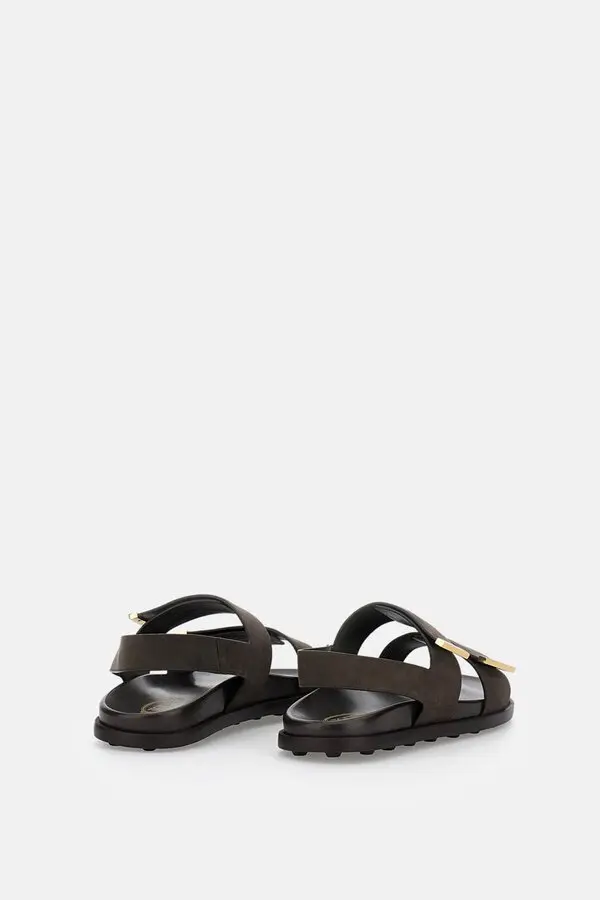 TOD'S Leather Multi-strap Sandals - Multicolor