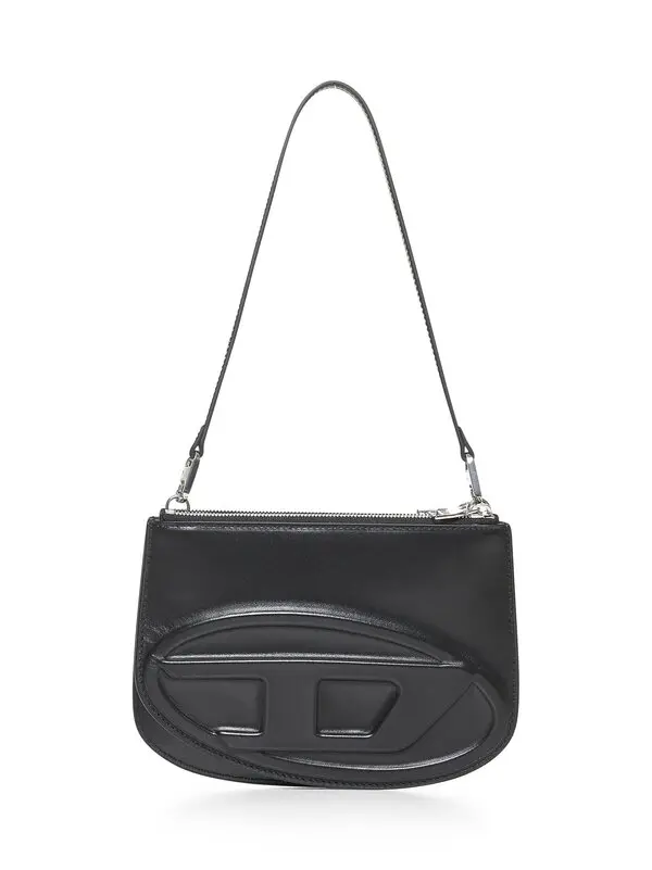 DIESEL® Black Nappa Leather 1dr Twin Shoulder Bag - Multicolor