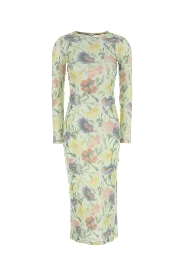 Loewe Printed Silk Blend Dress