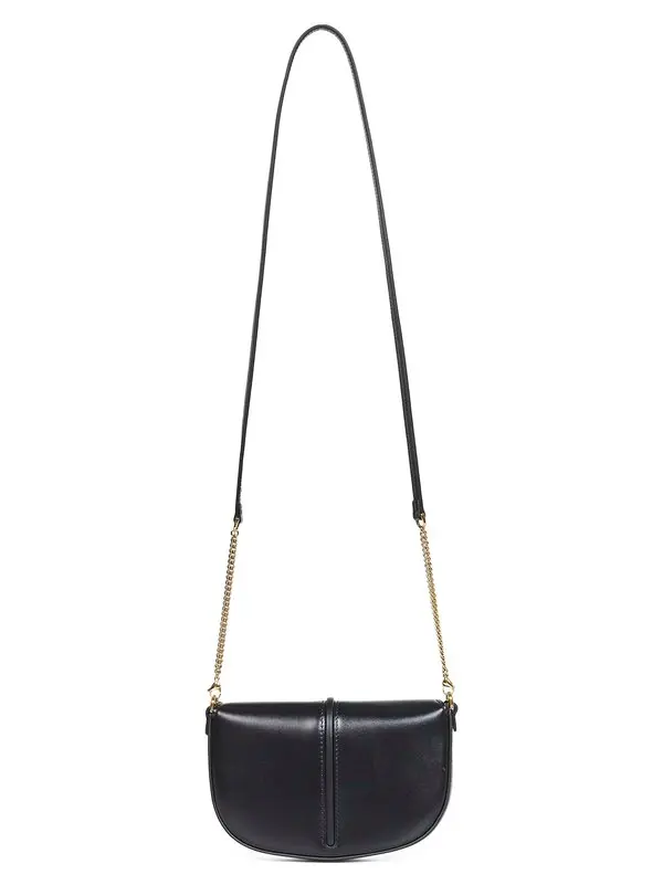 Fendi Black Leather Wallet On Chain - Multicolor