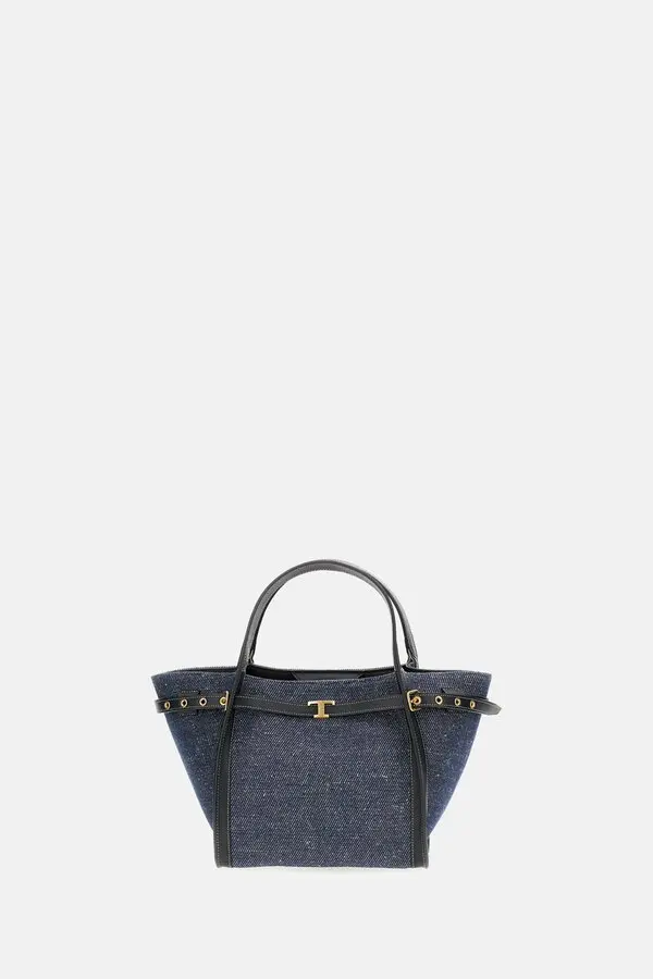 TOD'S Small Fabric Shopping Bag - Multicolor