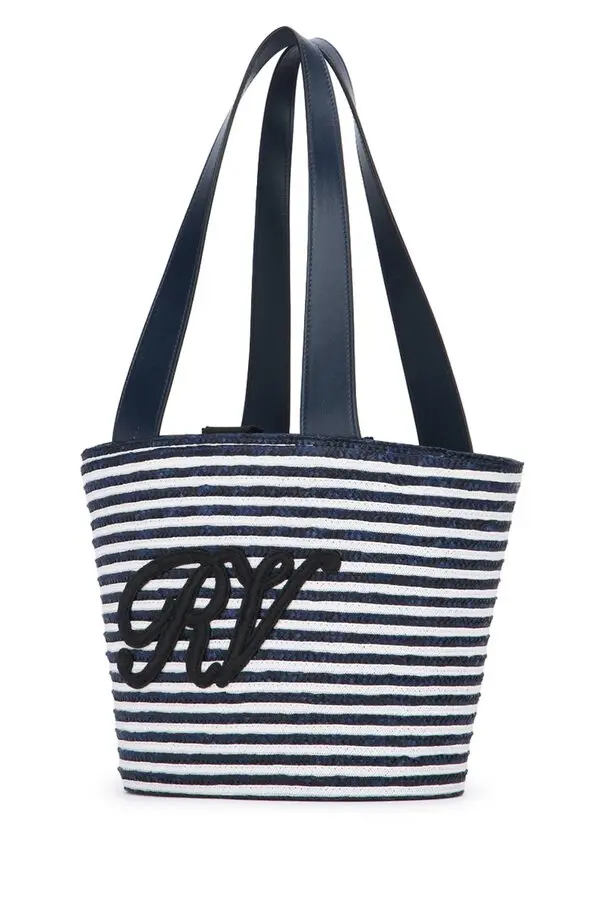 ROGER VIVIER Rv Straw Panier Small Tote