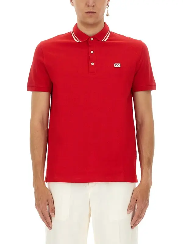 Valentino Garavani Polo Shirt With Signature Vlogo