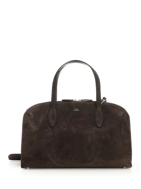 TOTEME Medium Suede Tote Bag - Brown