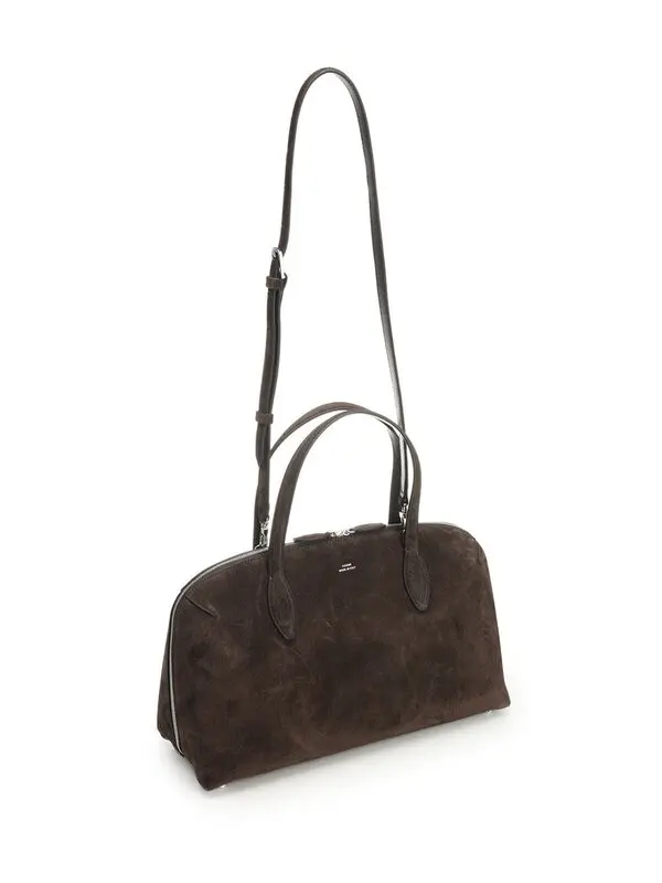TOTEME Medium Suede Tote Bag - Brown