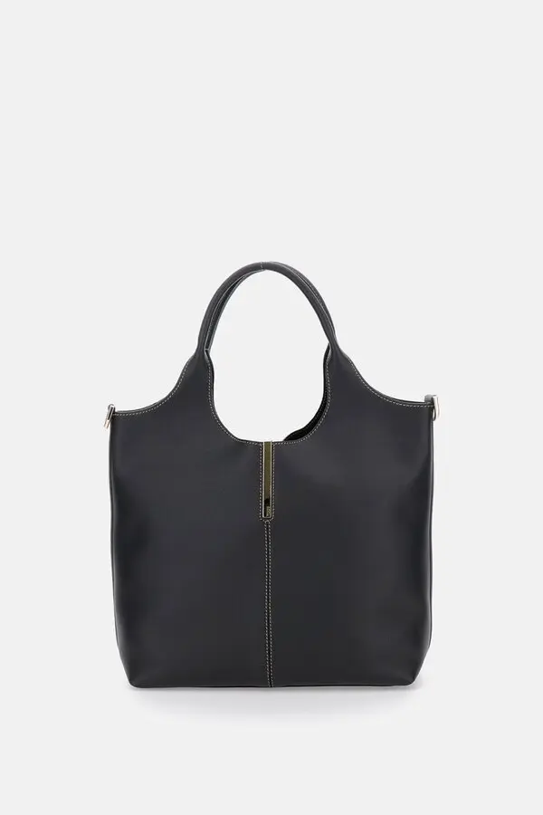TOD'S Leather Tote Bag With Removable Shoulder Strap