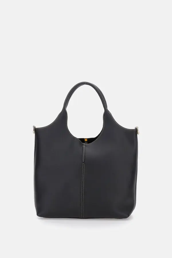 TOD'S Leather Tote Bag With Removable Shoulder Strap - Multicolor