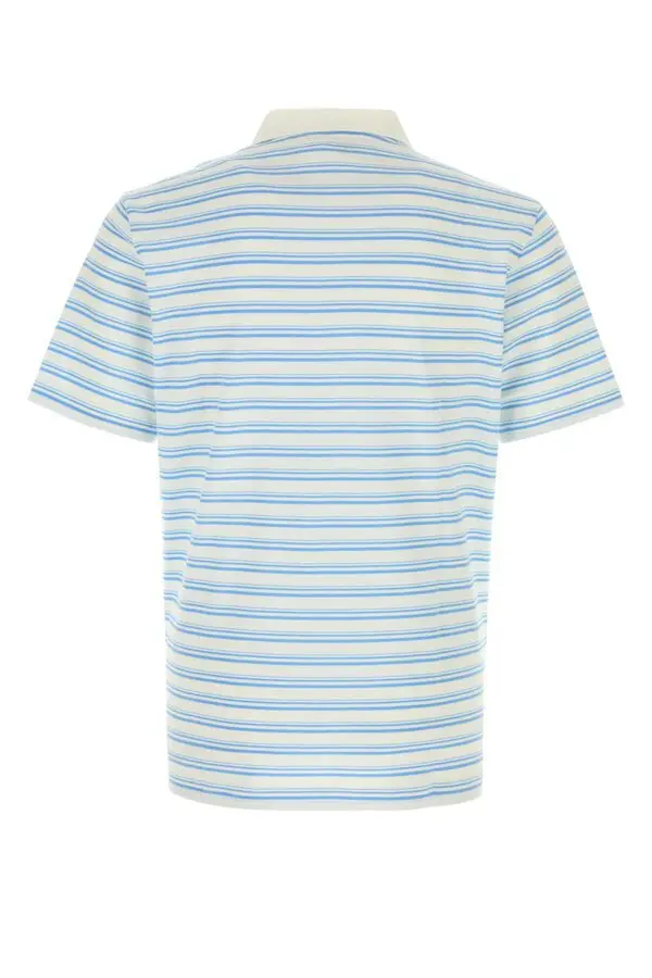 Prada Embroidered Piquet Polo Shirt